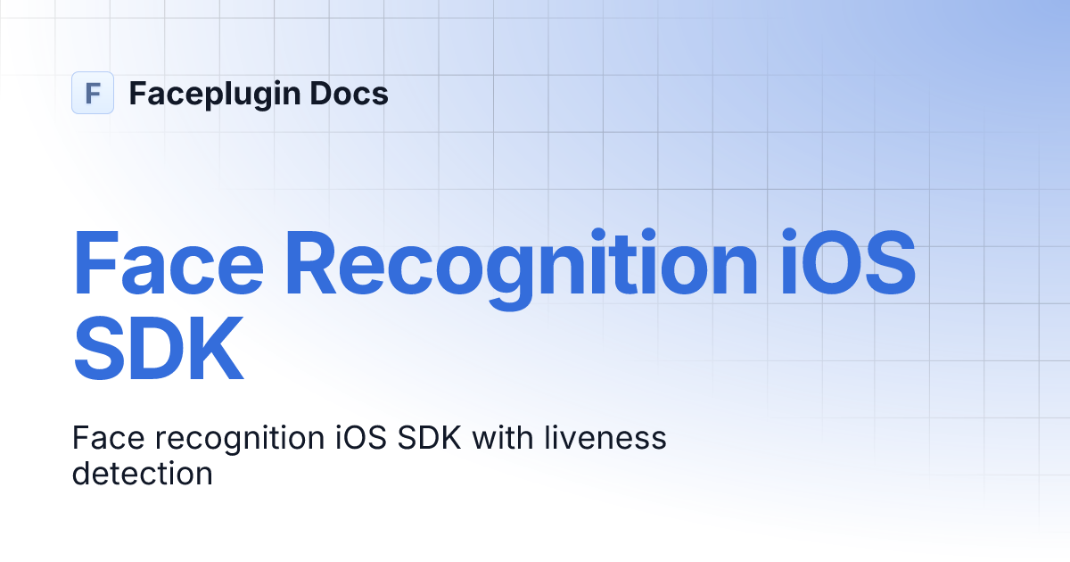 Face Recognition Ios Sdk Faceplugin Docs